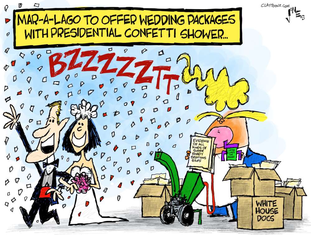 Cartoon: Mar-A-Lago Confetti Shower