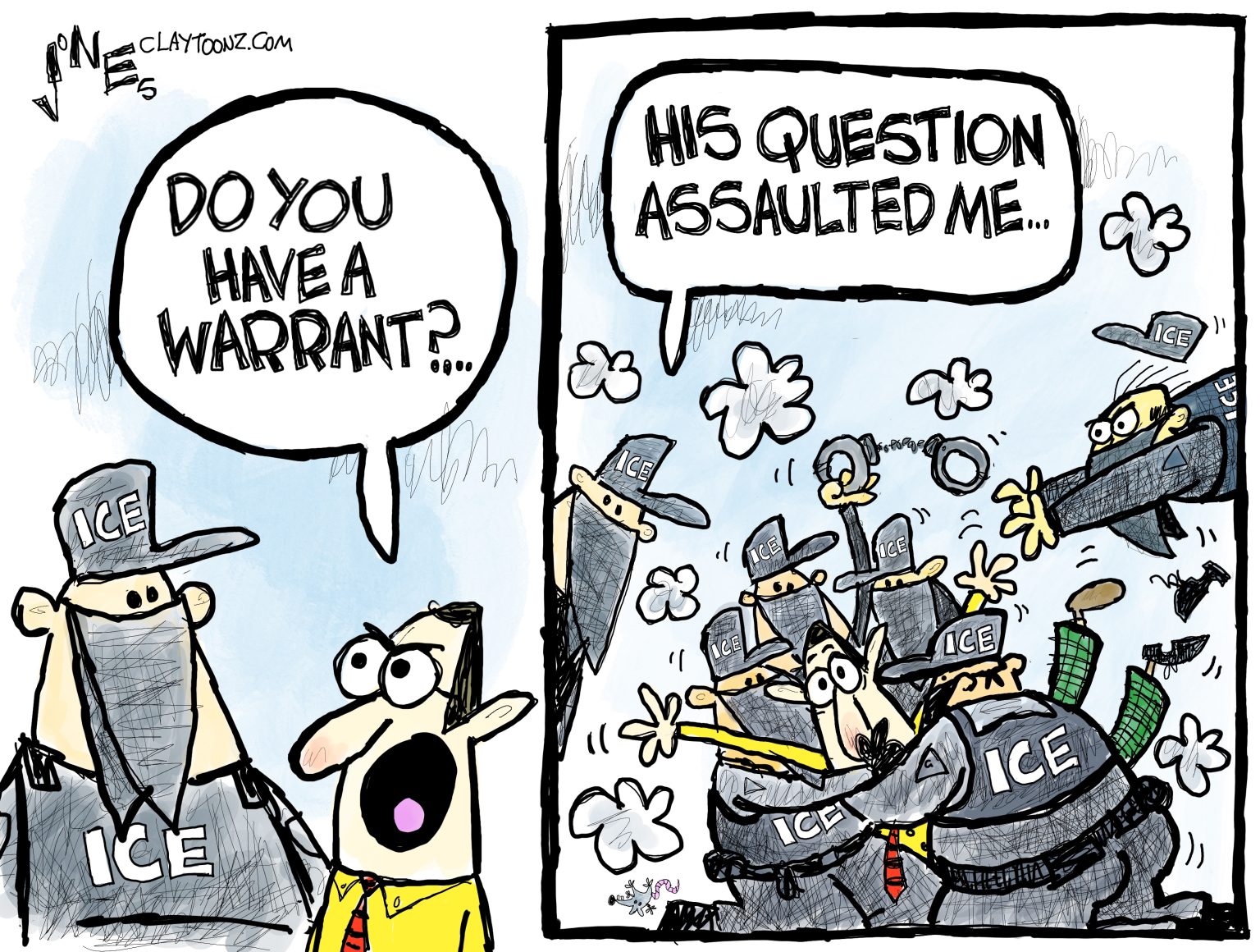 Cartoon: Warrantless Goons