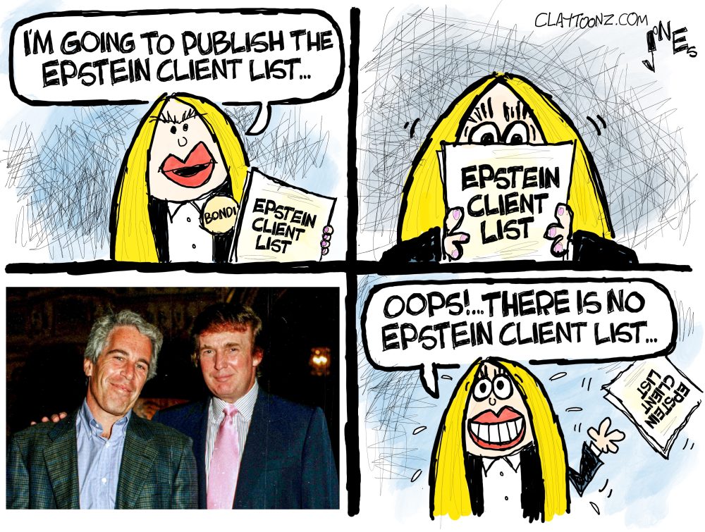 Cartoon: Epstein Client List
