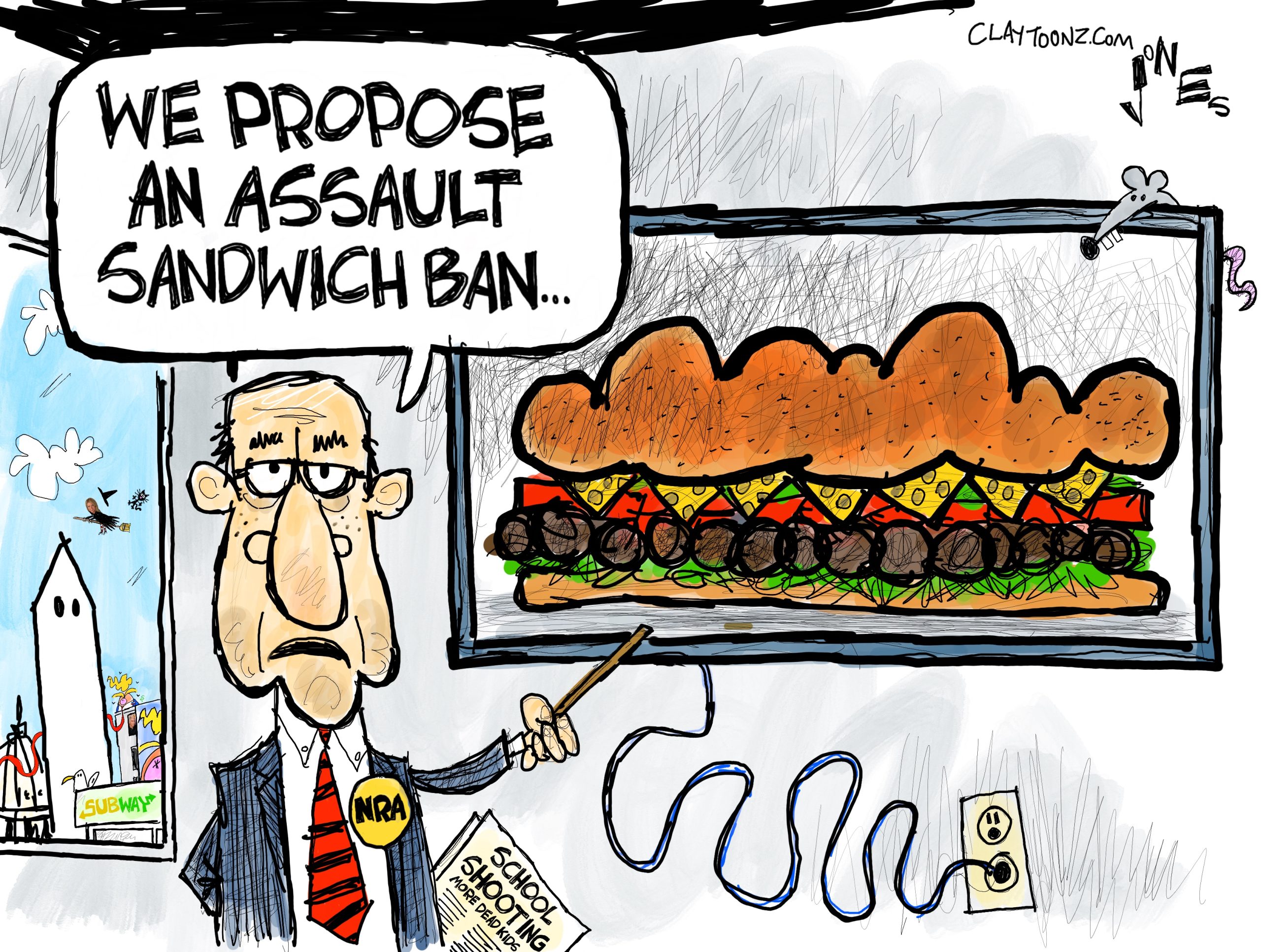 Cartoon: Assault Sandwich Ban
