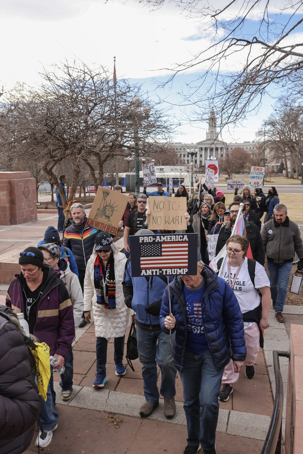 PHOTOS: 'Walkout' Marks One Year of the Second Trump Presidency