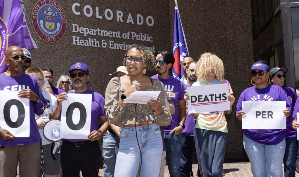 Colorado Healthcare Workers and State Employees Rally Against Medicaid ...
